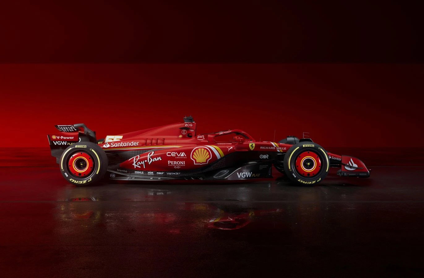 Ferrari take covers off revamped SF-24 2024 F1 car