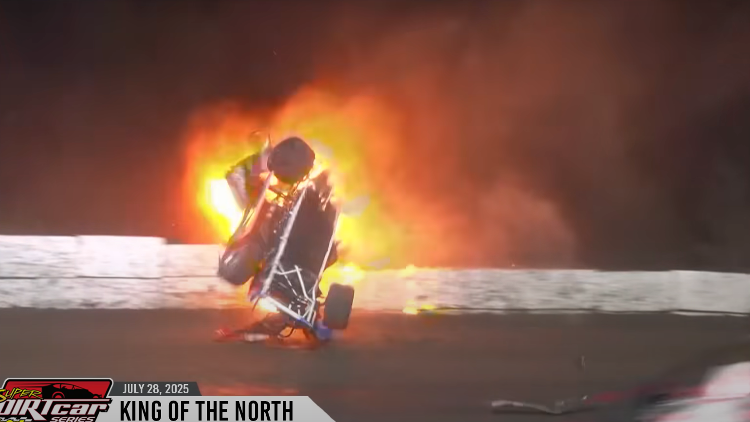 NASCAR driver in hospital after fiery dirt car crash | Crash.net