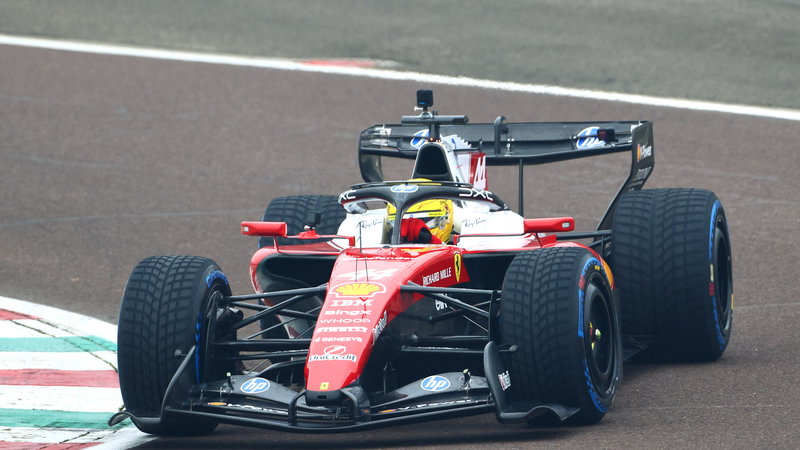First look at SF-26 as Lewis Hamilton shakes down new Ferrari | Crash.net