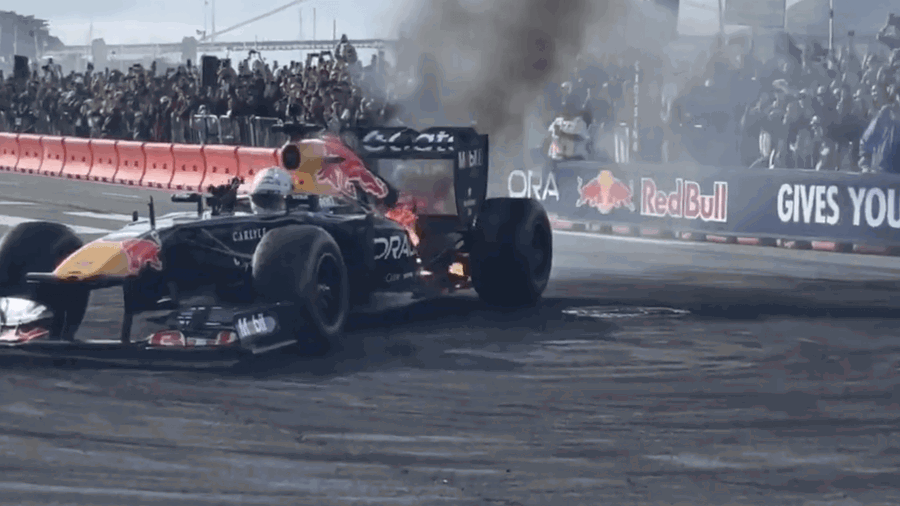 Yuki Tsunoda escapes unharmed after Red Bull F1 car catches fire in ...