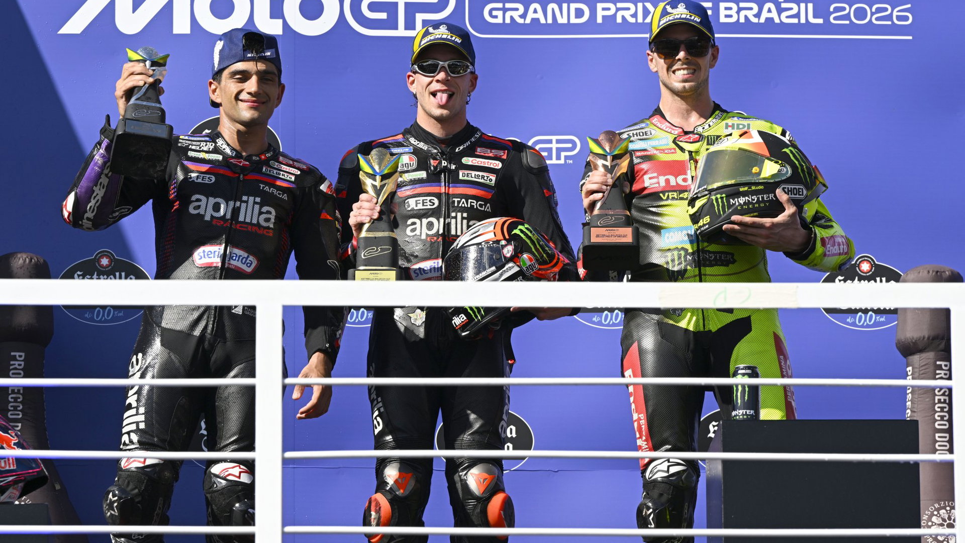 Brazil MotoGP podium finishers defend organisers amid track controversy ...