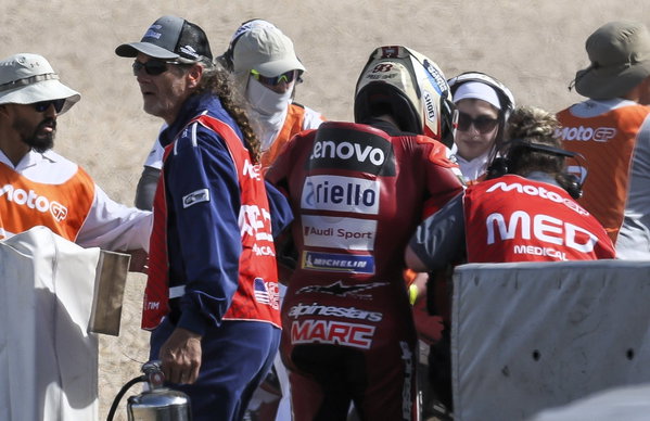 Ducati provides Marc Marquez injury update after 192km/h MotoGP crash ...
