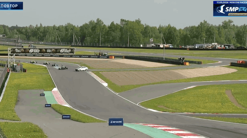 WATCH: Disaster narrowly avoided after safety car enters track in ...