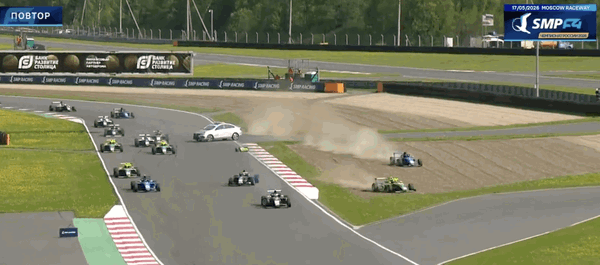 WATCH: Disaster narrowly avoided after safety car enters track in ...