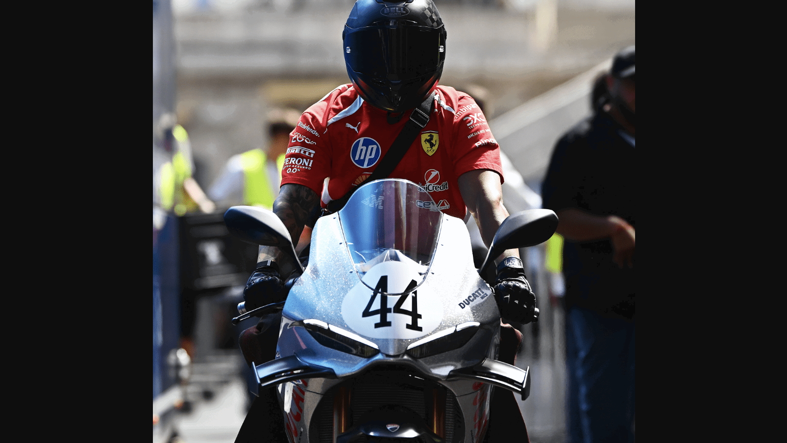 Lewis Hamilton arrives in Monaco F1 paddock on ultra-rare Ducati ...
