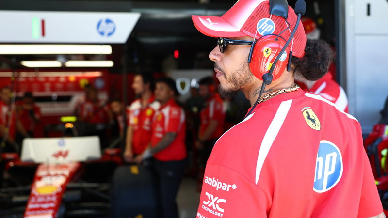 Why Lewis Hamilton was driving unusual F1 car at private Ferrari test ...