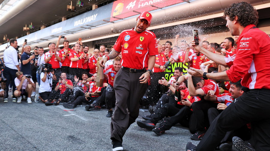 Ferrari F1 boss plays down significance of “mega” Lewis Hamilton win ...