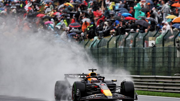 Max Verstappen tops wet final practice as Lance Stroll crashes at Eau Rouge